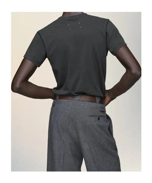 MAISON MARGIELA Logo Patch Crewneck T-shirt - Charcoal