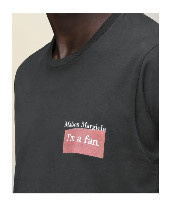 MAISON MARGIELA Logo Patch Crewneck T-shirt - Charcoal