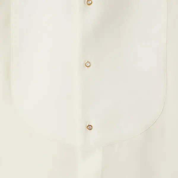 Burberry Long Sleeved Shirt - Chalk