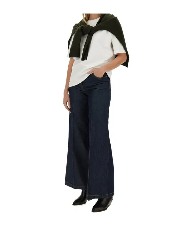 Aspesi Wide Leg Denim Jeans