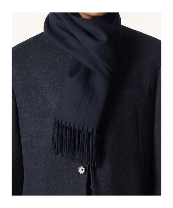 Loro Piana Logo Embroidered Scarf