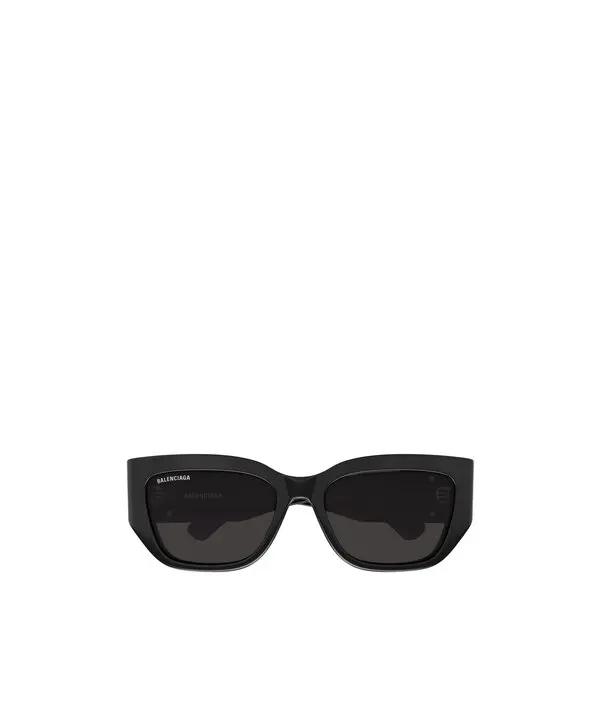 Balenciaga Bb Logo Rectangular Sunglasses - Black
