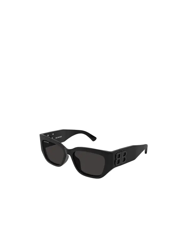 Balenciaga Bb Logo Rectangular Sunglasses - Black