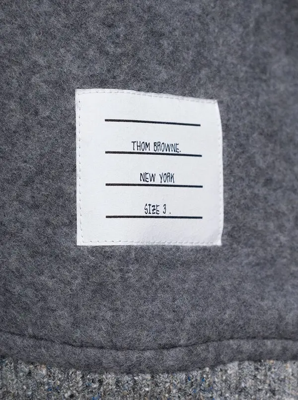 Thom Browne Crewneck Knitted Jumper With Logo Decal And Signature Stripe Detail