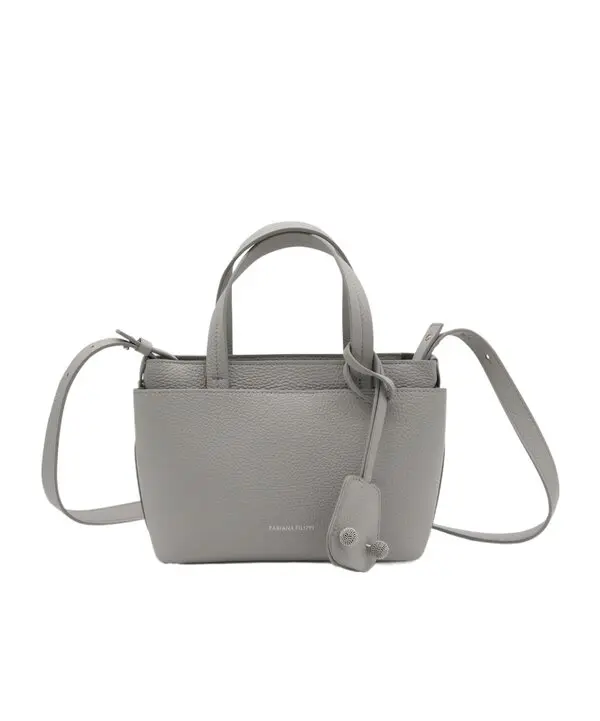 Fabiana Filippi Logo Print Tote Bag - Gray