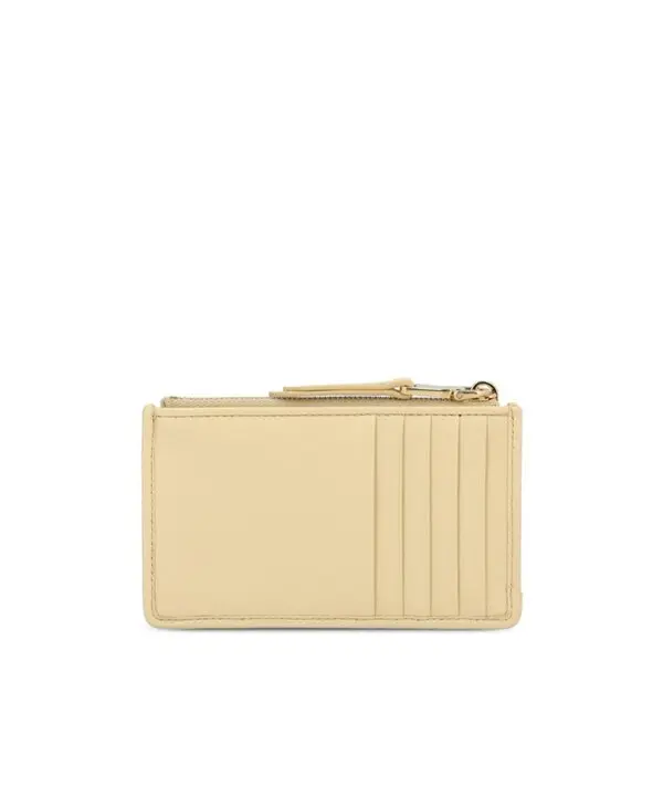 Miu Miu Zipper Card Bag - Beige