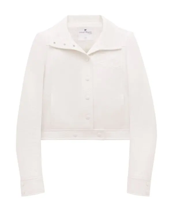 COURREGES Vinyl Cropped Jacket