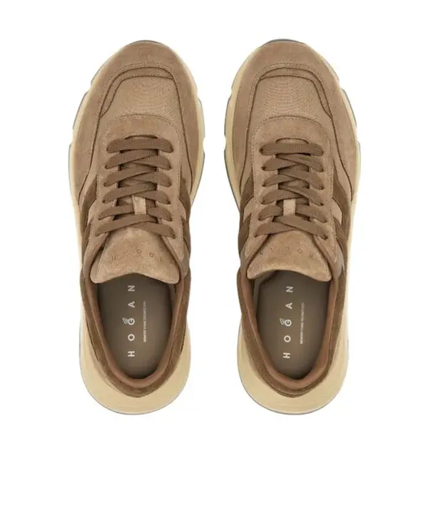 Hogan H-stripe Low-top Sneakers - Brown