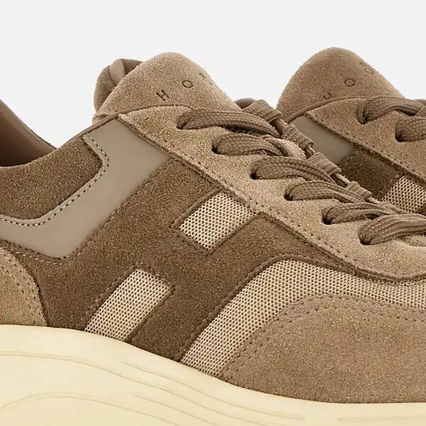 Hogan H-stripe Low-top Sneakers - Brown