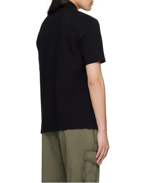 Balmain Coin-printed Polo Shirt - Black