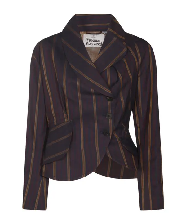 VIVIENNE WESTWOOD Striped Button-up Jacket