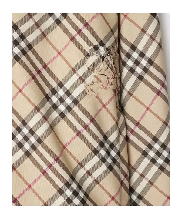 Burberry Checked Hooded Zip-up Jacket
