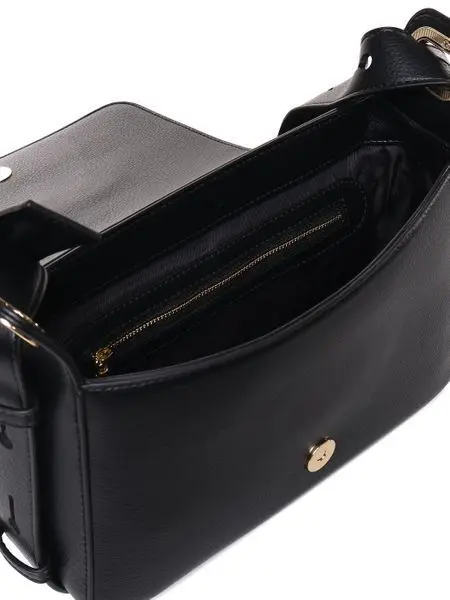 Moschino Love Heart And Logo Plaque Shoulder Bag