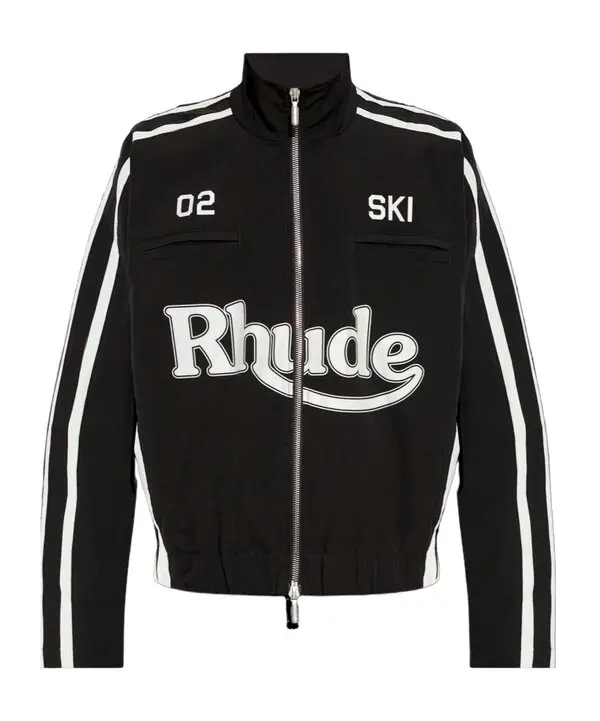 Rhude Logo Casual Jacket With High Neck