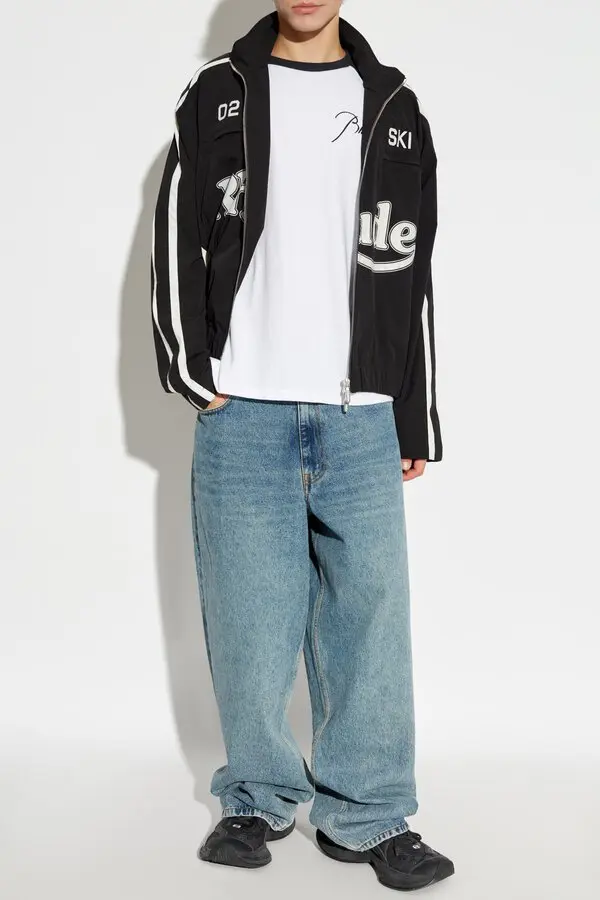 Rhude Logo Casual Jacket With High Neck