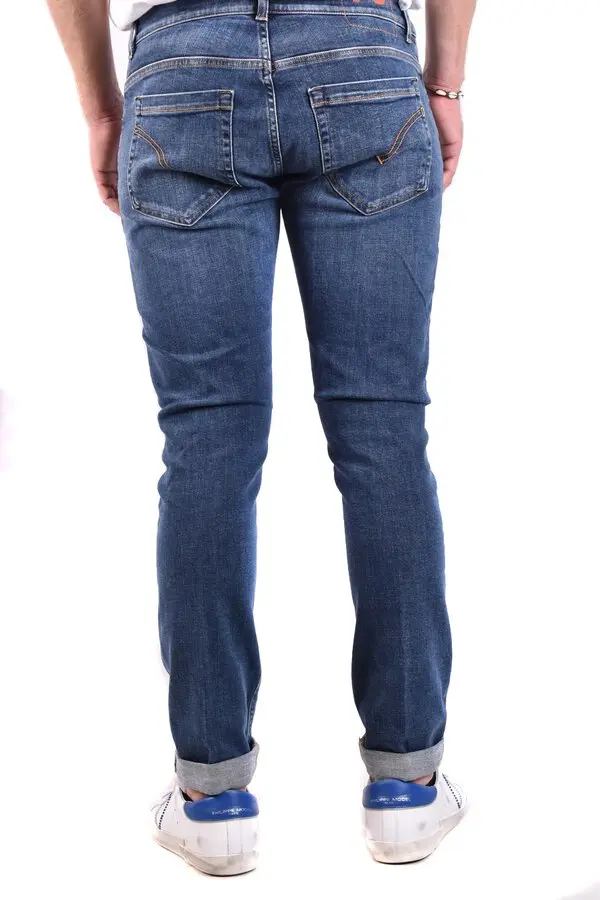 DONDUP Logo Detail Denim Trousers - Blue