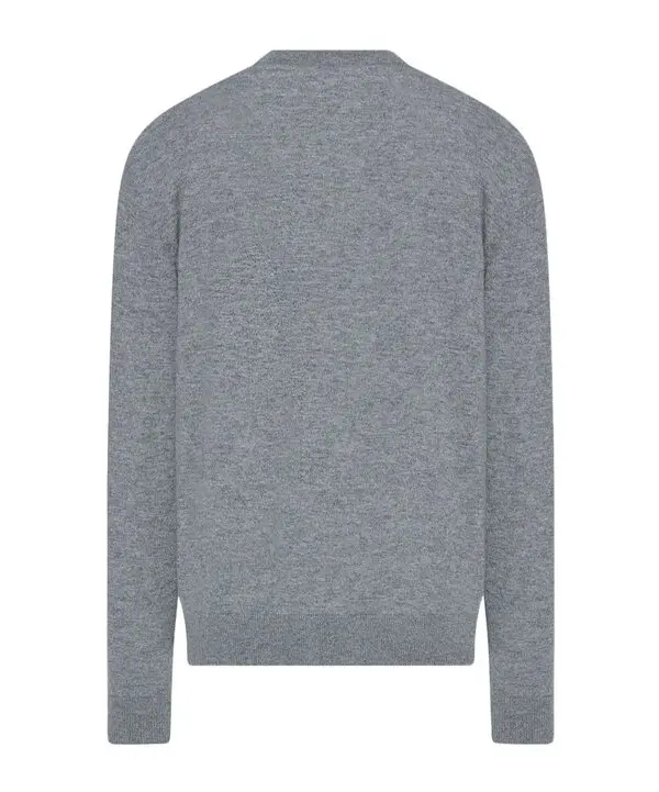 THE ROW Nian Knitted V-neck Sweater - Grey