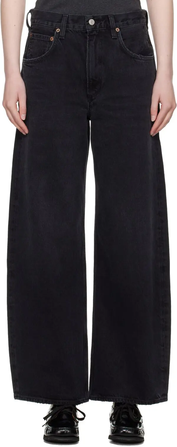 AGOLDE Low Curve Mid-rise Wide-leg Jeans