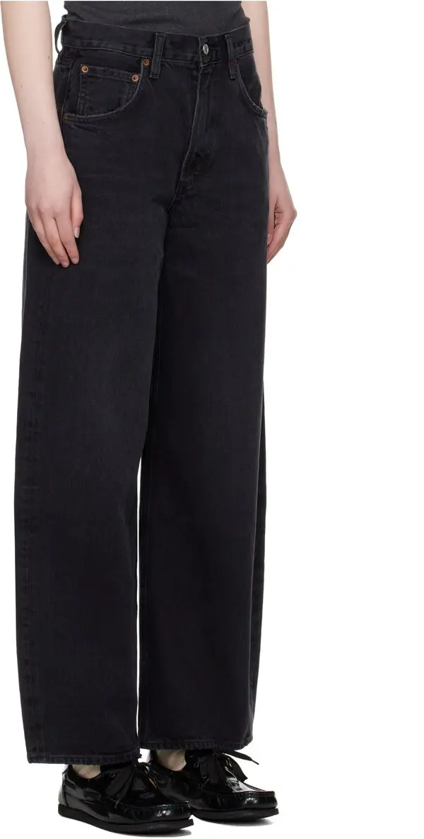 AGOLDE Low Curve Mid-rise Wide-leg Jeans
