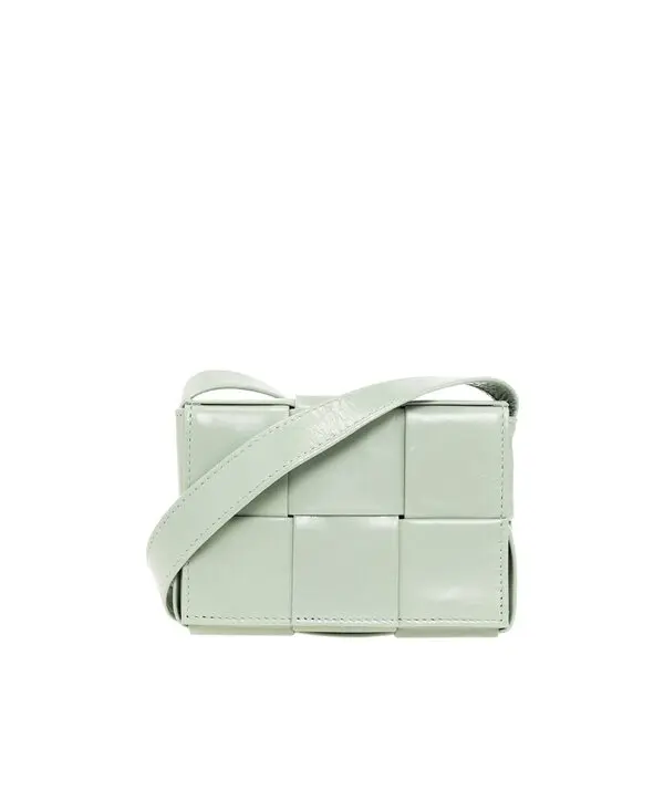 Bottega Veneta Magnetic Buckle Shoulder Bag - Green