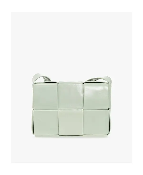 Bottega Veneta Magnetic Buckle Shoulder Bag - Green