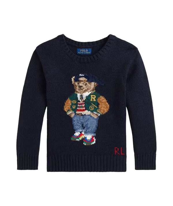 Polo Ralph Lauren Polo Bear" Graphic Knit Sweater