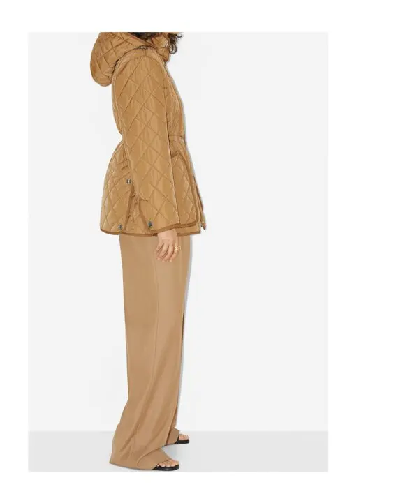 Burberry Diamond-quilted Drawstring Hooded Jacket