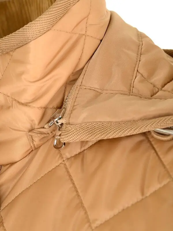 Burberry Diamond-quilted Drawstring Hooded Jacket