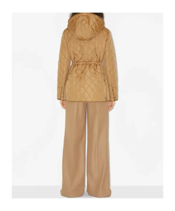 Burberry Diamond-quilted Drawstring Hooded Jacket