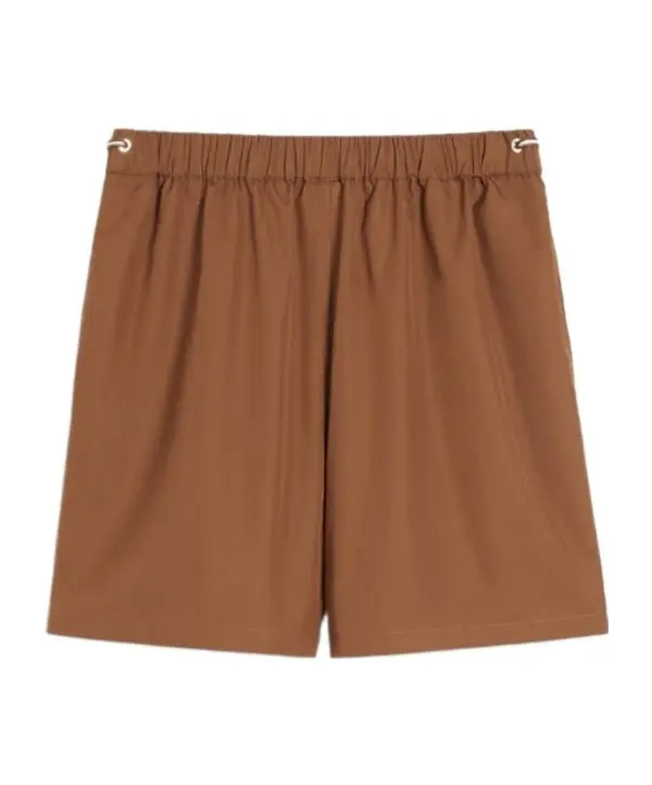 Max Mara Haway High Waist Shorts - Tobacco Color