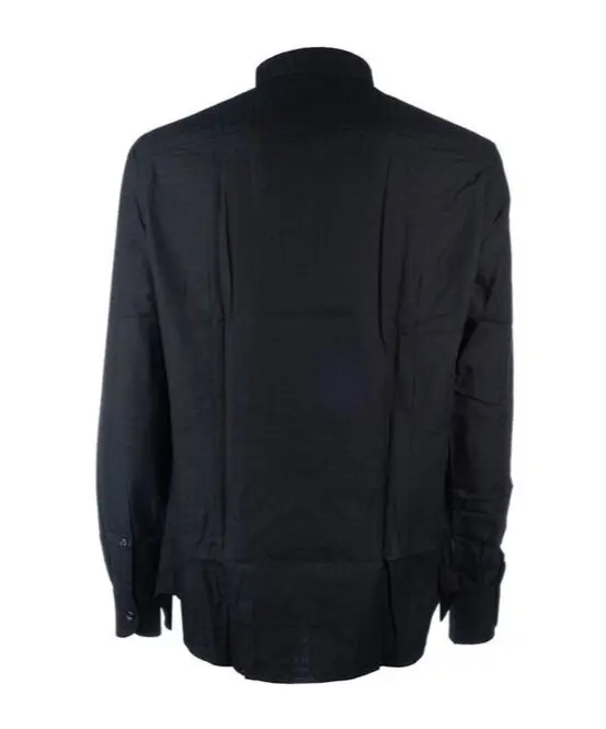 Emporio Armani Patterned-jacquard Cotton Shirt