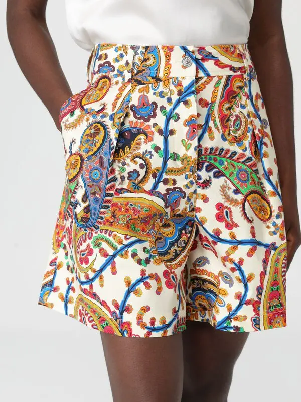 Etro Paisley Printed Shorts