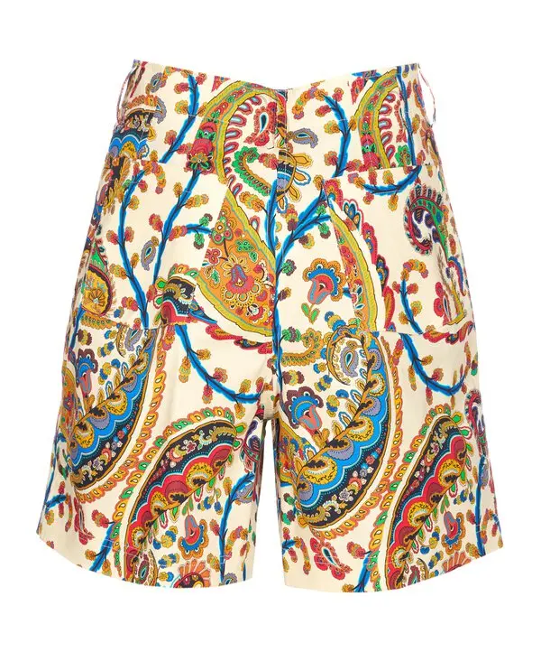 Etro Paisley Printed Shorts