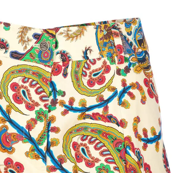 Etro Paisley Printed Shorts