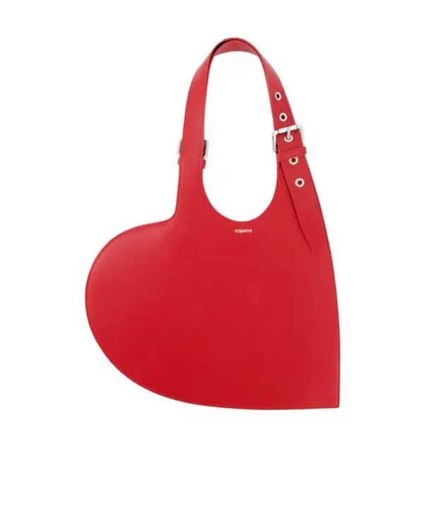Coperni Belt Heart Tote Bag - Red