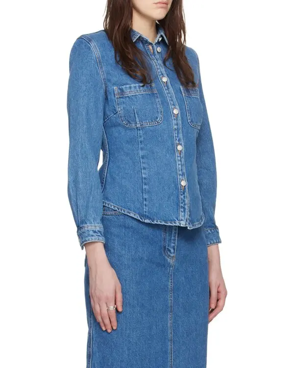 Magda Butrym Long-sleeved Denim Shirt