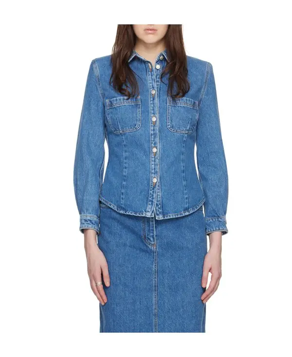Magda Butrym Long-sleeved Denim Shirt