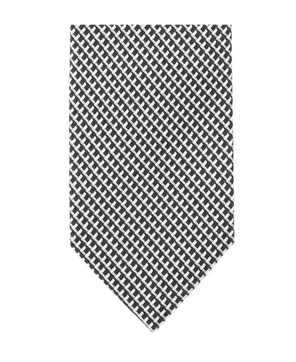 TOM FORD Patterned Jacquard Pointed-tip Tie - Gray