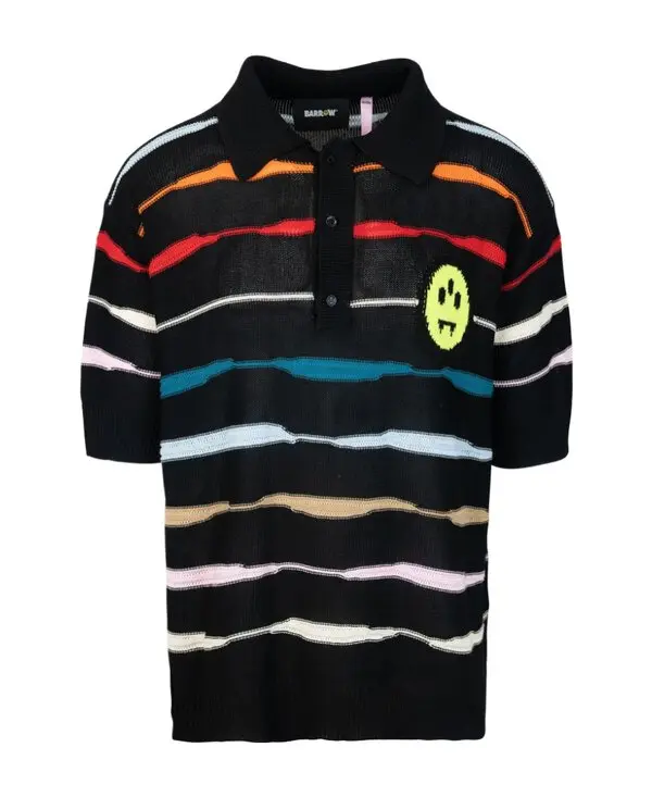 BARROW Contrast-striped Polo Shirt