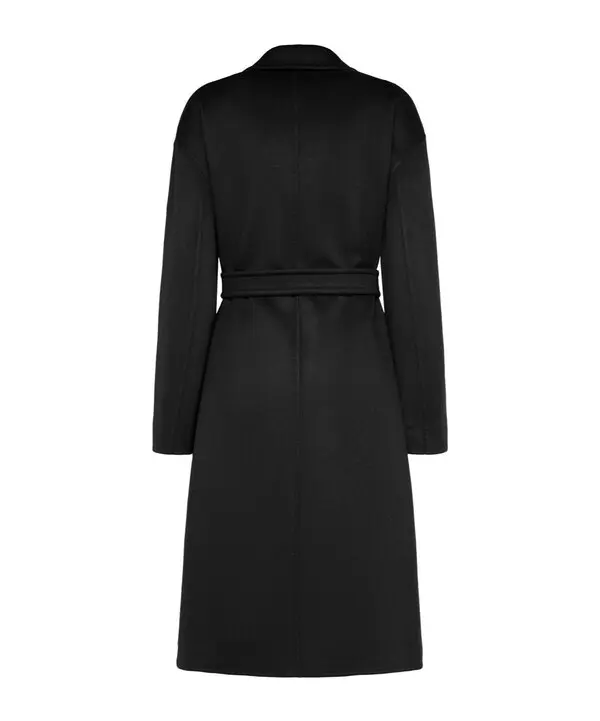 Max Mara Melinda Belted Long-sleeved Coat - Black