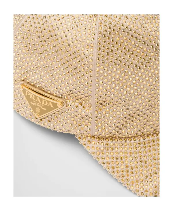 Prada Embellished Baseball Cap - Yellow