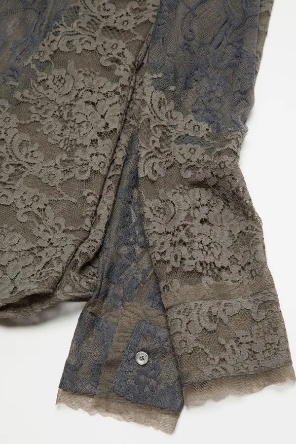 Acne Studios Lace Corset Button-up Shirt