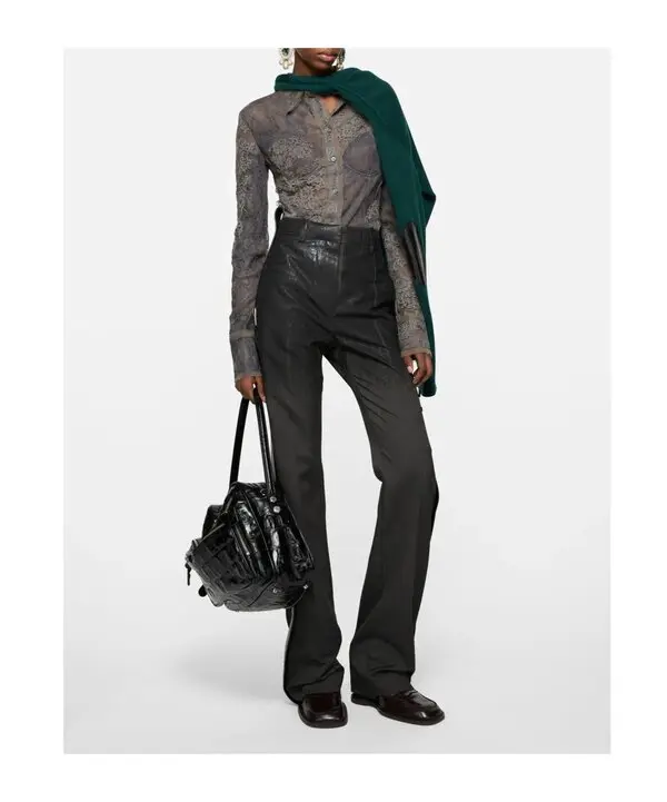 Acne Studios Lace Corset Button-up Shirt