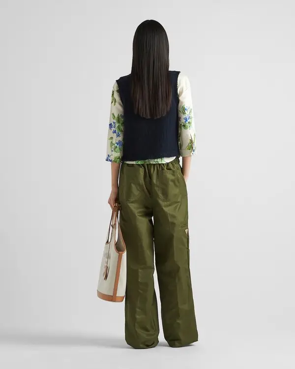 Prada Elasticated Waistband Straight-leg Trousers