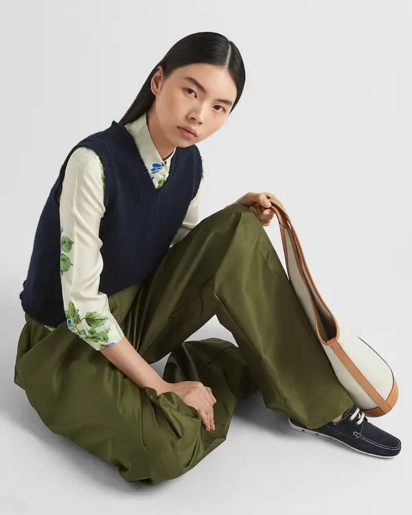 Prada Elasticated Waistband Straight-leg Trousers
