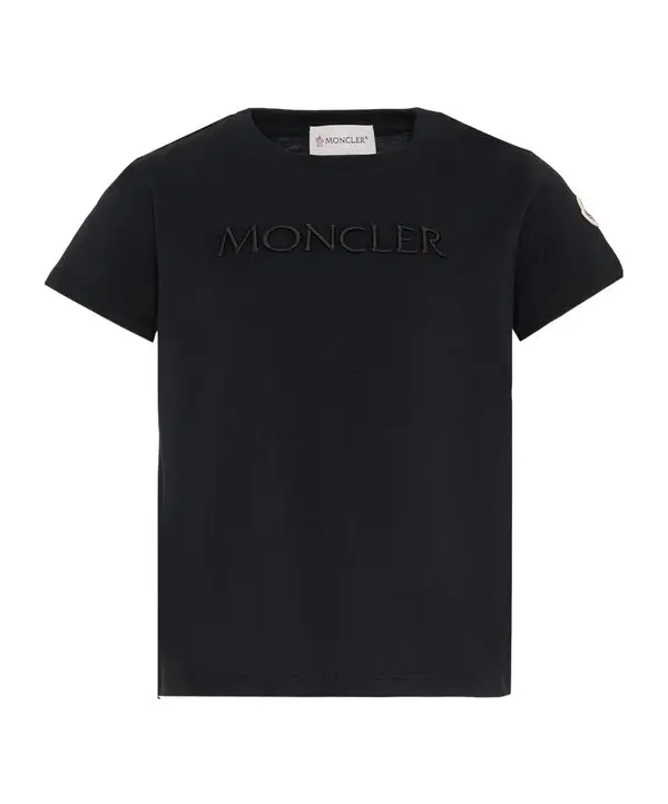 Moncler Embroidered Logo T-shirt - Black