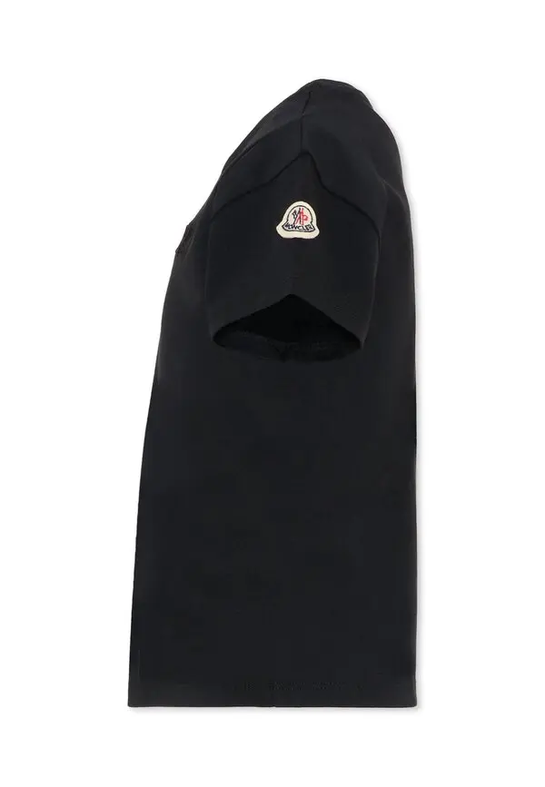 Moncler Embroidered Logo T-shirt - Black