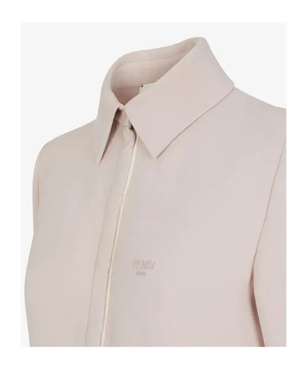 Fendi Short-sleeve Polo Shirt With Logo Embroidery