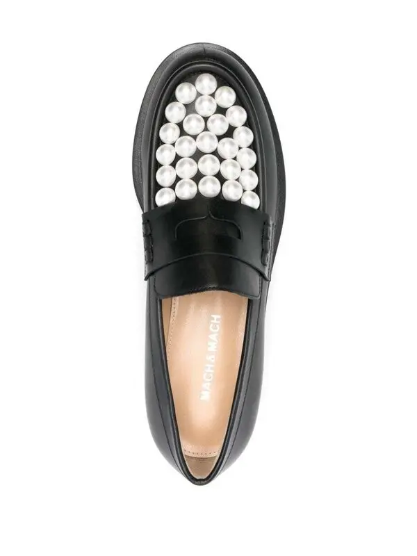 MACHMACH Mach & Mach Logo Plaque Sirene Loafers