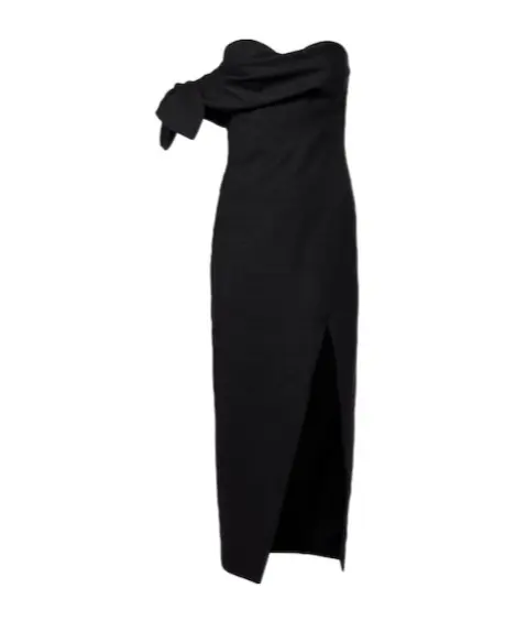 Givenchy Wool Bow Detail Cocktail Dress - Black
